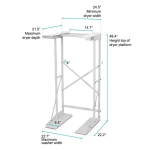 BLACK+DECKER BWDS Washer Dryer Stacking Rack Stand, White