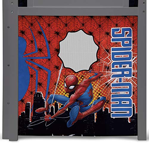 Spider-Man Loft Bed Tent - Curtain Set for Low Twin Loft Bed (Bed Sold Separately) by Delta Children