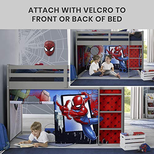 Spider-Man Loft Bed Tent - Curtain Set for Low Twin Loft Bed (Bed Sold Separately) by Delta Children