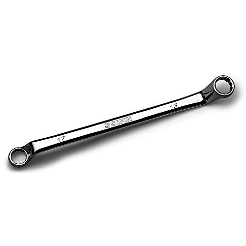 Capri Tools 17 x 19 mm 75-Degree Deep Offset Double Box End Wrench