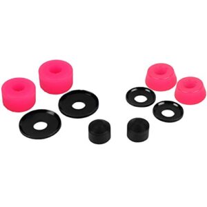 dime bag hardware skateboard truck rebuild kit bushings washers pivot cups for 2 trucks (90a pink)