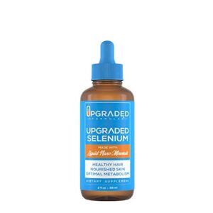 upgraded formulas selenium supplement with liquid nano minerals - healthy hair, nourished skin and optimal metabolism - organic, vegan, paleo (2 fluid ounces)