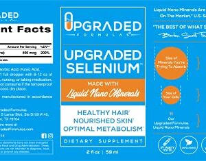 Upgraded Formulas Selenium Supplement with Liquid Nano Minerals - Healthy Hair, Nourished Skin and Optimal Metabolism - Organic, Vegan, Paleo (2 Fluid Ounces)