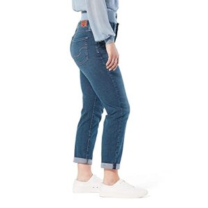 Signature by Levi Strauss & Co. Gold Label Women's Plus Mid Rise Slim Boyfriend Jeans, Before Dusk, 14