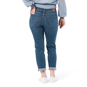 Signature by Levi Strauss & Co. Gold Label Women's Plus Mid Rise Slim Boyfriend Jeans, Before Dusk, 14