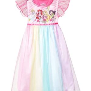 Disney Girls' Princess Fantasy Gown Nightgown, PRINCESS PARTY GOWN 4, 4T