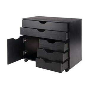 Winsome Wood Halifax Cabinet/Cupboard, 26 H, Black