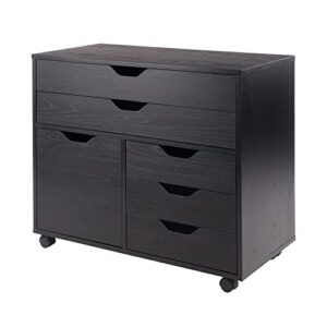 winsome wood halifax cabinet/cupboard, 26 h, black