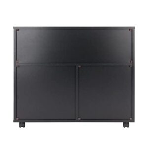 Winsome Wood Halifax Cabinet/Cupboard, 26 H, Black