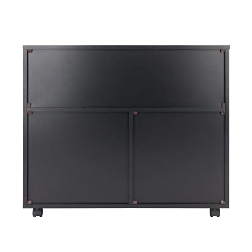 Winsome Wood Halifax Cabinet/Cupboard, 26 H, Black