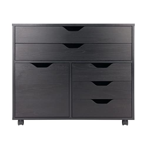 Winsome Wood Halifax Cabinet/Cupboard, 26 H, Black