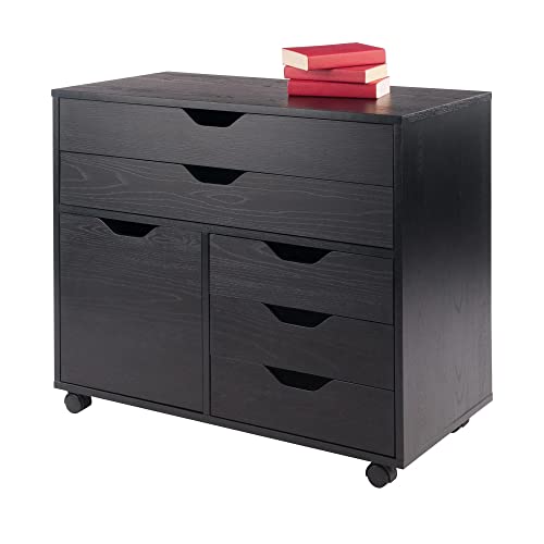 Winsome Wood Halifax Cabinet/Cupboard, 26 H, Black