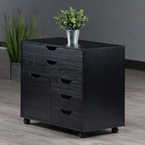 Winsome Wood Halifax Cabinet/Cupboard, 26 H, Black