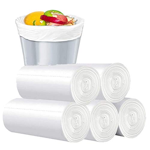 Biodegradable Garbage Bags, 3-5 Gallon Small Trash Bag, Compostable Waste Bags Wastebasket Trash Can Bin Liners for Bathroom Bedroom Office