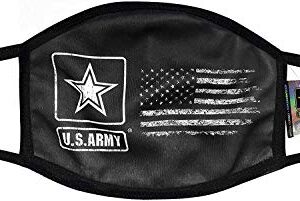 Icon Sports U.S. Army Military Officially Licensed Primary Logo Reusable Face Covering Cloth 01-3