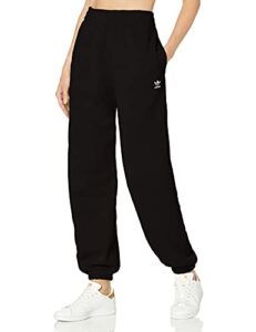 adidas originals women's adicolor essentials fleece joggers, black, large