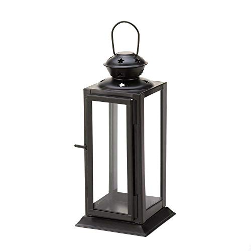 Sepedka 1 Pc of Black Country Western 8" Candle-Holder Lantern Lamp Terrace-Light Wedding Table