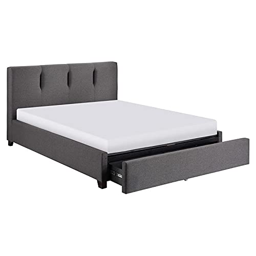 Lexicon Woodwell Platform Bed with Storage, Cal King, Graphite