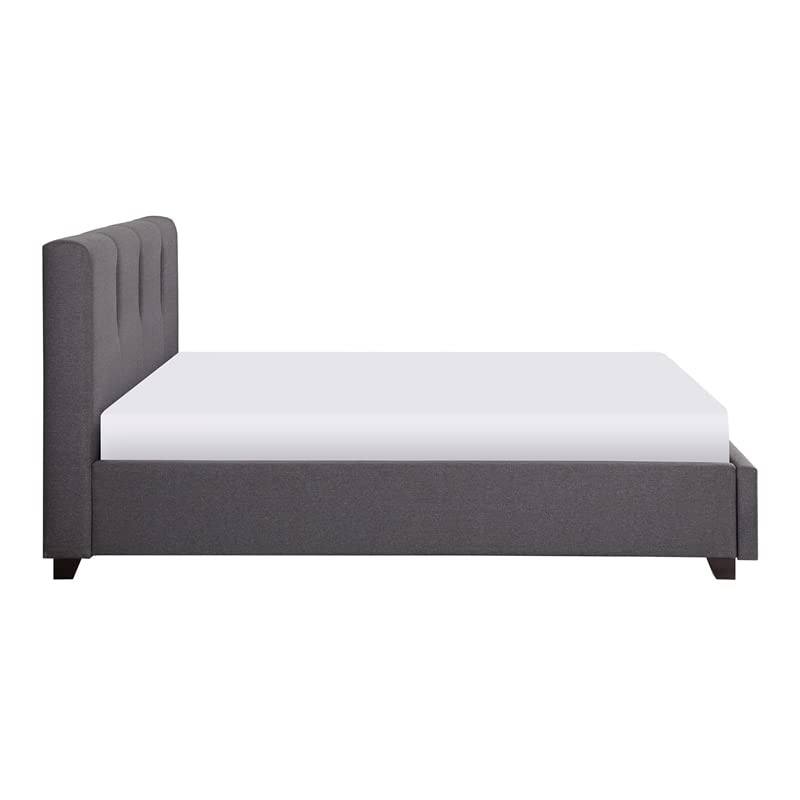 Lexicon Woodwell Platform Bed with Storage, Cal King, Graphite