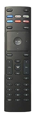 Universal Vizio Remote XRT136 with Hulu Netflix VUDU XUMO Crackle iHeart Apps for Vizio TV D50f-F1 D24f-F1 D43f-F1 E43-E2 E60-E3 E75-E1 P55-E1 P65-E1 P75-E1 M70-E3 M65-E0