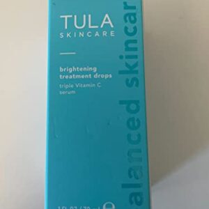 TULA Skin Care Brightening Treatment Drops - Vitamin C Serum, Brightens the Look of Dull Skin & Dark Spots, 1fl oz