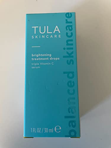 TULA Skin Care Brightening Treatment Drops - Vitamin C Serum, Brightens the Look of Dull Skin & Dark Spots, 1fl oz