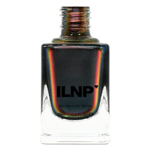 ilnp eclipse - black to red ultra chrome nail polish