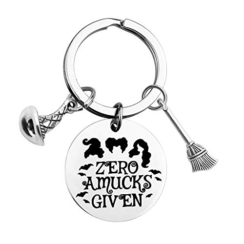 ENSIANTH Pocus Inspired Gift Zero Amucks Given Sanderson Sisters Gift Witch Jewelry (Zero Amucks Given)