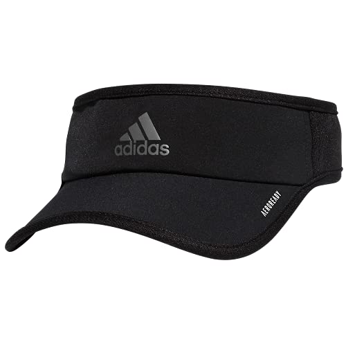 adidas Women's Superlite 2 Athletic Sport Performance Adjustable Fit Visor, Black, One Size