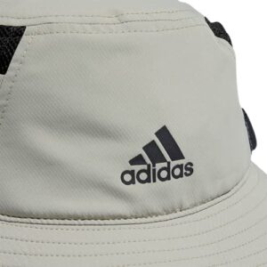 adidas mens Victory 3 Hat Bucket Headwear, Feather Grey/Black, Large-X-Large US