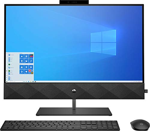 HP Pavilion 27 TOUCH Desktop 2TB SSD 64GB RAM Win 10 Pro (Intel Core i9-10900 processor w TURBO Boost to 5.20GHz, 64 GB RAM, 2 TB SSD, 27-inch FHD TOUCHSCREEN, Win 10 Pro) PC Computer All-in-One Black