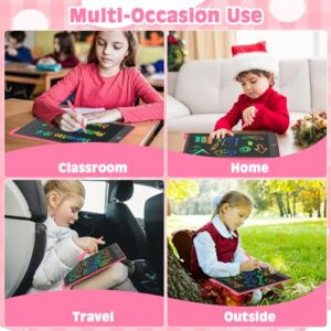 LCD Writing Tablet, 12 Inch Colorful Doodle Board Drawing Tablet for Kids, Reusable Electronic Drawing Pad, Learning Toys Birthday Gift for 3 4 5 6 7 8 Years Old Girls Boys (Pink)