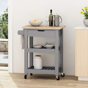 Christopher Knight Home Dade Kitchen Furniture, Gray + Natural