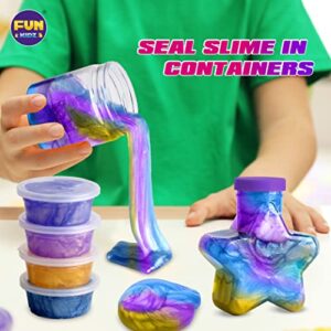 Toy Galaxy Slime Kit for Boys Girls 10-12, FunKidz Ultimate Fluffy Slime Making Kit for Kids Ages 8-10 D.I.Y. Glow, Galactic, Fun Slime Gifts