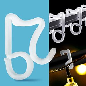 holiday hang gutter hooks for christmas decoration string lights weatherproof outdoor lights clip for halloween xmas(100 pieces)