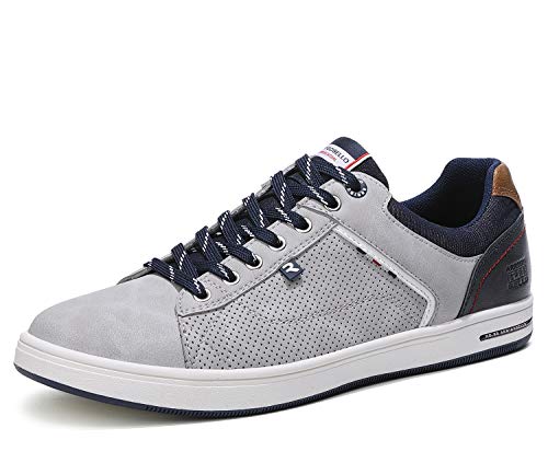 AX BOXING Mens Casual Shoes Fashion Sneakers Breathable Comfort Walking Shoes for Male(Aa Gray, Numeric_10_Point_5)