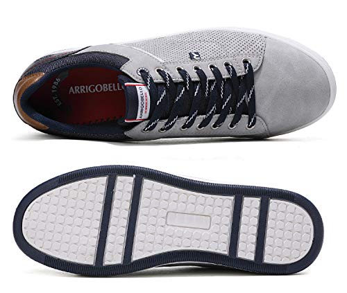 AX BOXING Mens Casual Shoes Fashion Sneakers Breathable Comfort Walking Shoes for Male(Aa Gray, Numeric_10_Point_5)