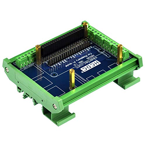 DIN Rail Mount Pinout Breakout Terminal Block Module for Raspberry Pi A+ 3A+ B+ 2B 3B 3B+ 4B Zero Zero-W