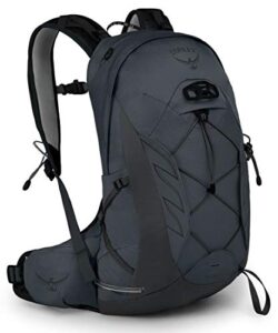 osprey talon 11l men's hiking backpack with hipbelt, eclipse grey, s/m