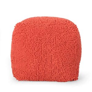 Christopher Knight Home Moloney Pouf, Coral