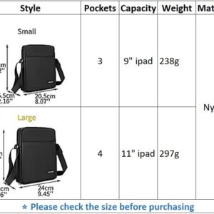 OSOCE Messenger Bag Sling Crossbody Shoulder Bags Water Resistant for Business Office School