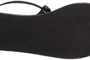 Amazon Essentials Women's Strappy Footbed Sandal, Black, 7.5