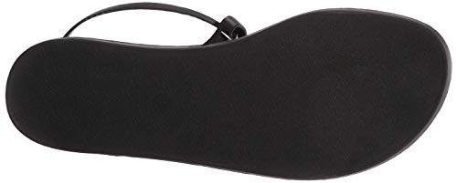 Amazon Essentials Women's Strappy Footbed Sandal, Black, 7.5