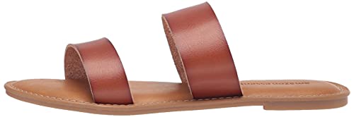 Amazon Essentials Women's Two Band Sandal, Tan, 6