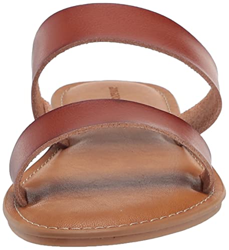 Amazon Essentials Women's Two Band Sandal, Tan, 6