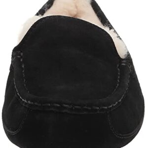 UGG Unisex-Child's Ascot Slipper, Black Suede, 6 M US