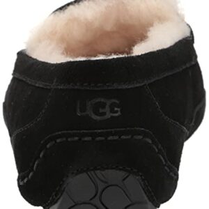 UGG Unisex-Child's Ascot Slipper, Black Suede, 6 M US