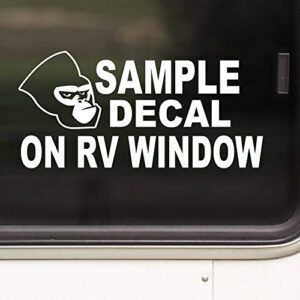 YOU ARE IN MY BLIND SPOT - PICK COLOR & SIZE - RV Trailer Caution Back Door Vinyl Decal Sticker D