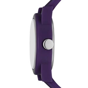 Skechers Women's Rosencrans Mini Quartz Casual Sports Silicone Analog Watch, Color: Purple (Model: SR6213)