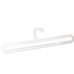 WellieSTR (Pack of 50 Plastic Hangers,Towel/Scarf/Legging Hangers, 21cm/8.3" - White